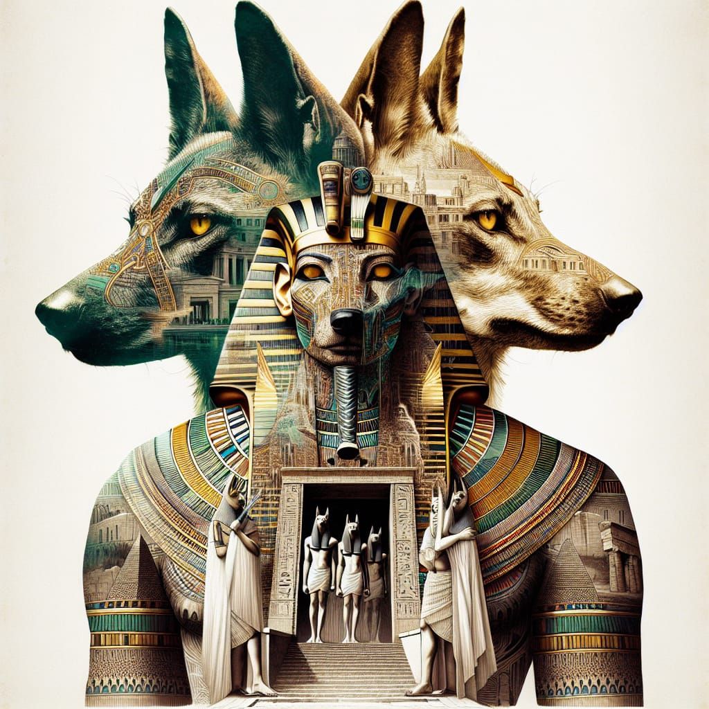 Anubis and the portal to the afterlife