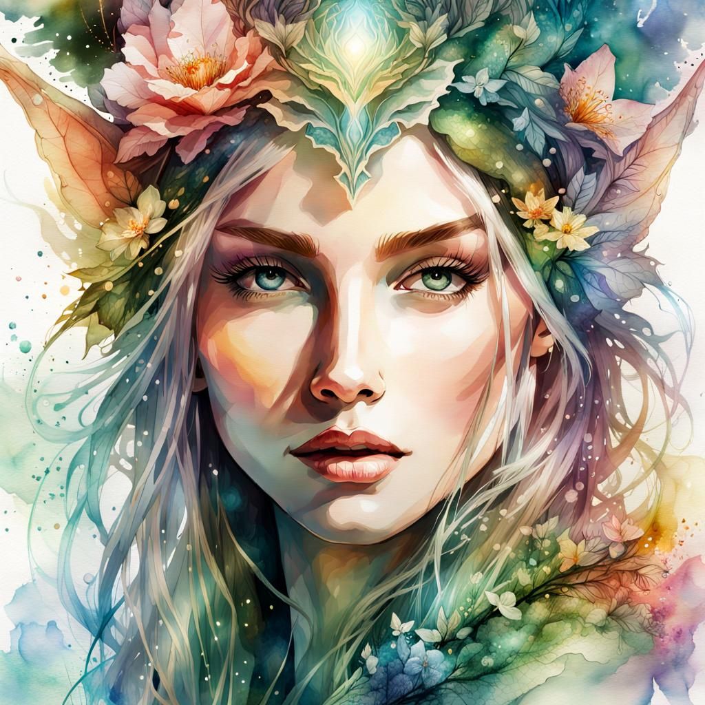 Colorful Elf Portraits. 3 - AI Generated Artwork - NightCafe Creator