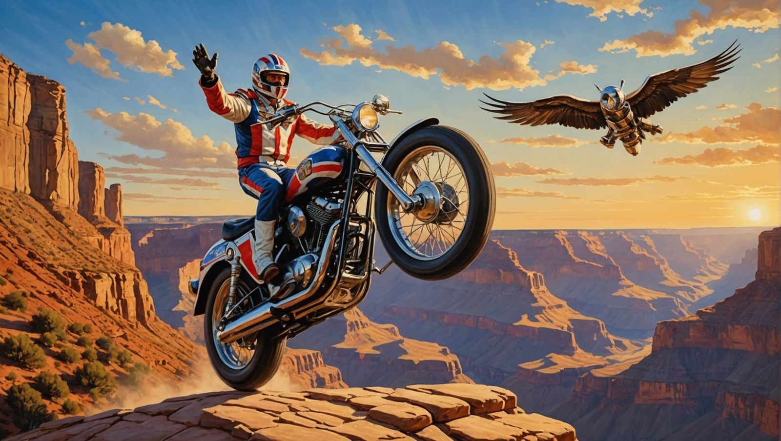 In recognition of Robbie Knievel's 1999 infamous motorcycle jump over ...