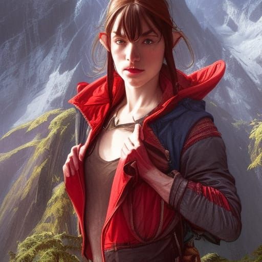 Elf out hiking - AI Generated Artwork - NightCafe Creator