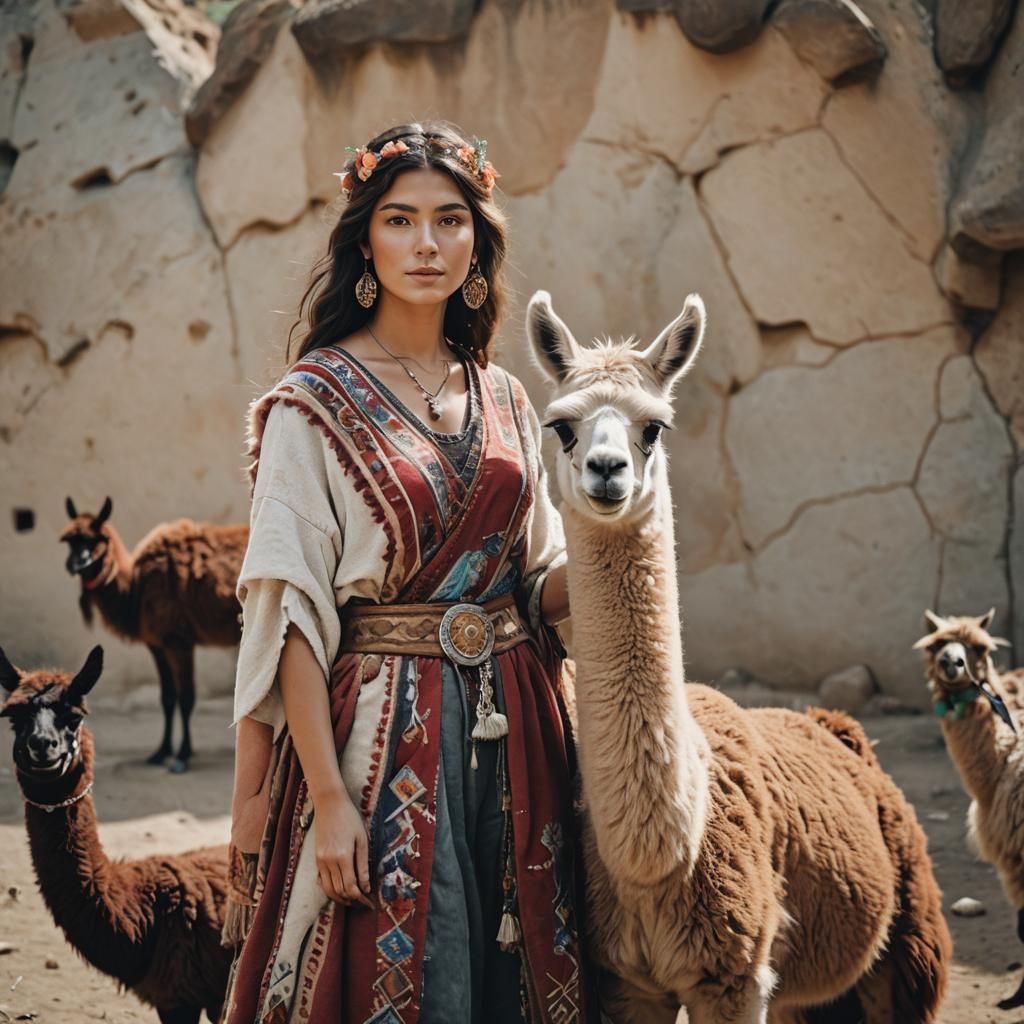 attractive female human crossed with llama - AI Generated Artwork - NightCafe Creator