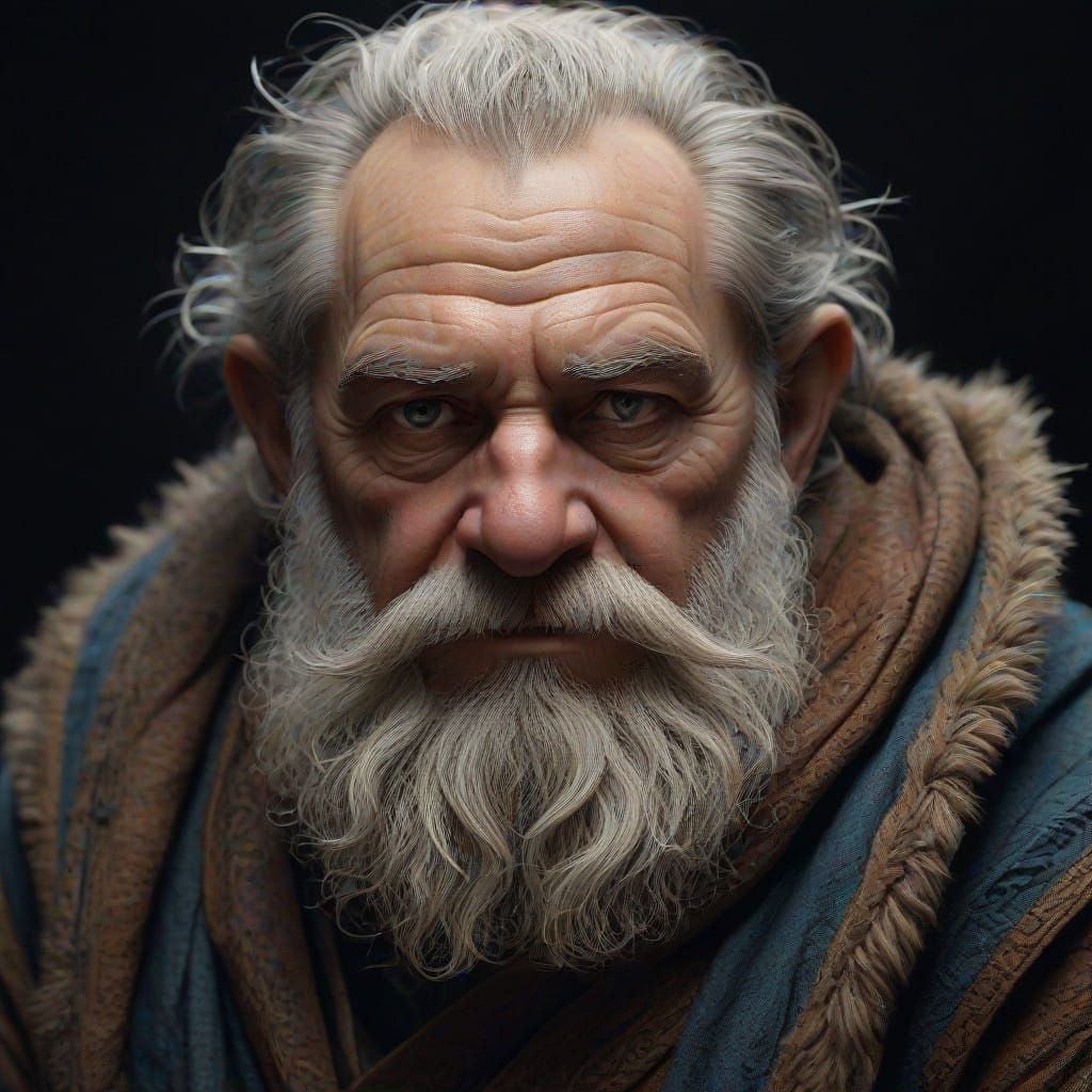 Grizzled Gruff Dwarf Rune Carver - Rugged Dwarf Rune Master ...