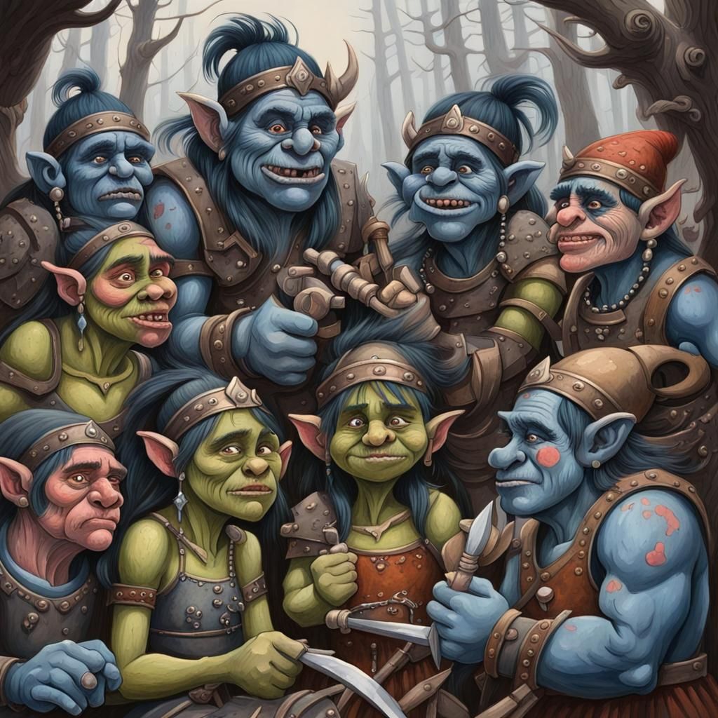 Orcs and Trolls spoke as they would, without love for words or things ...