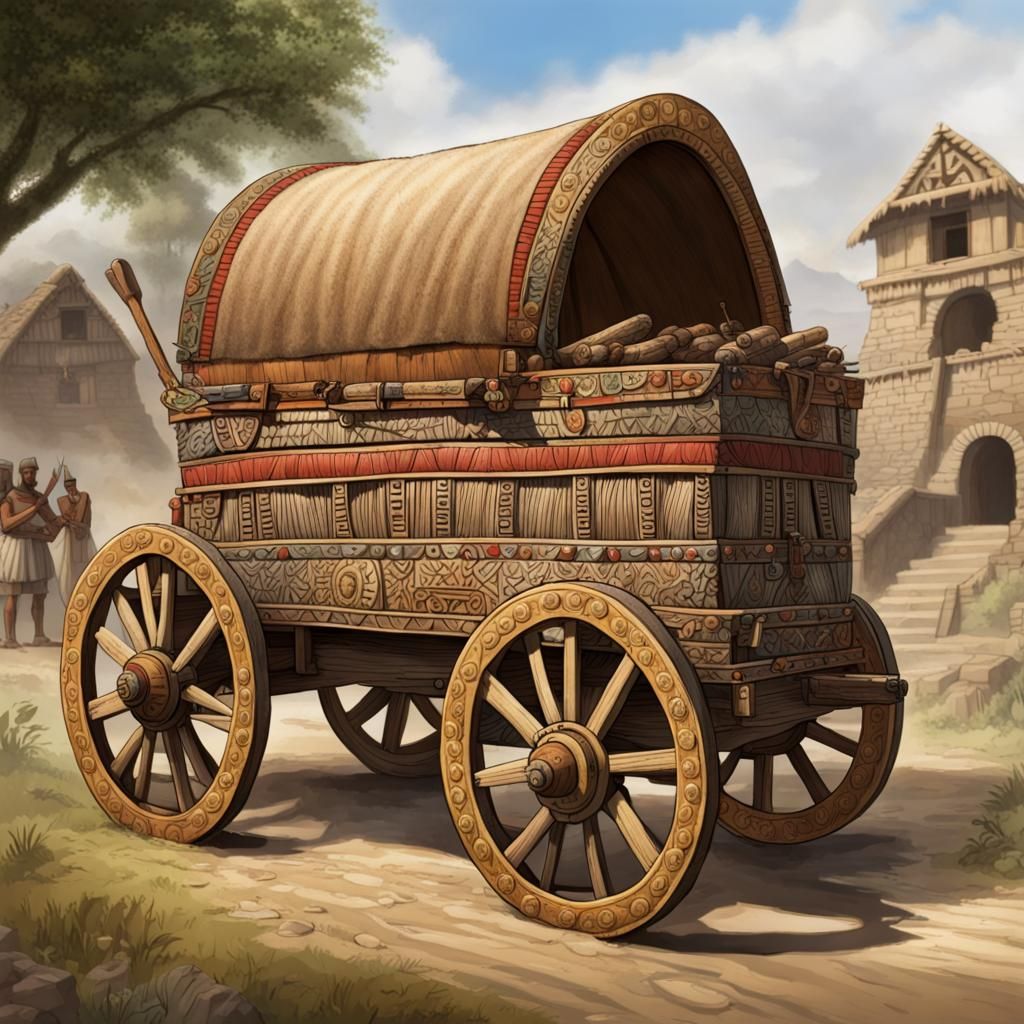 Aztec Supply Wagon (Medieval Age) - AI Generated Artwork - NightCafe ...