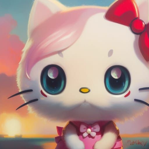 Hello Kitty - AI Generated Artwork - NightCafe Creator