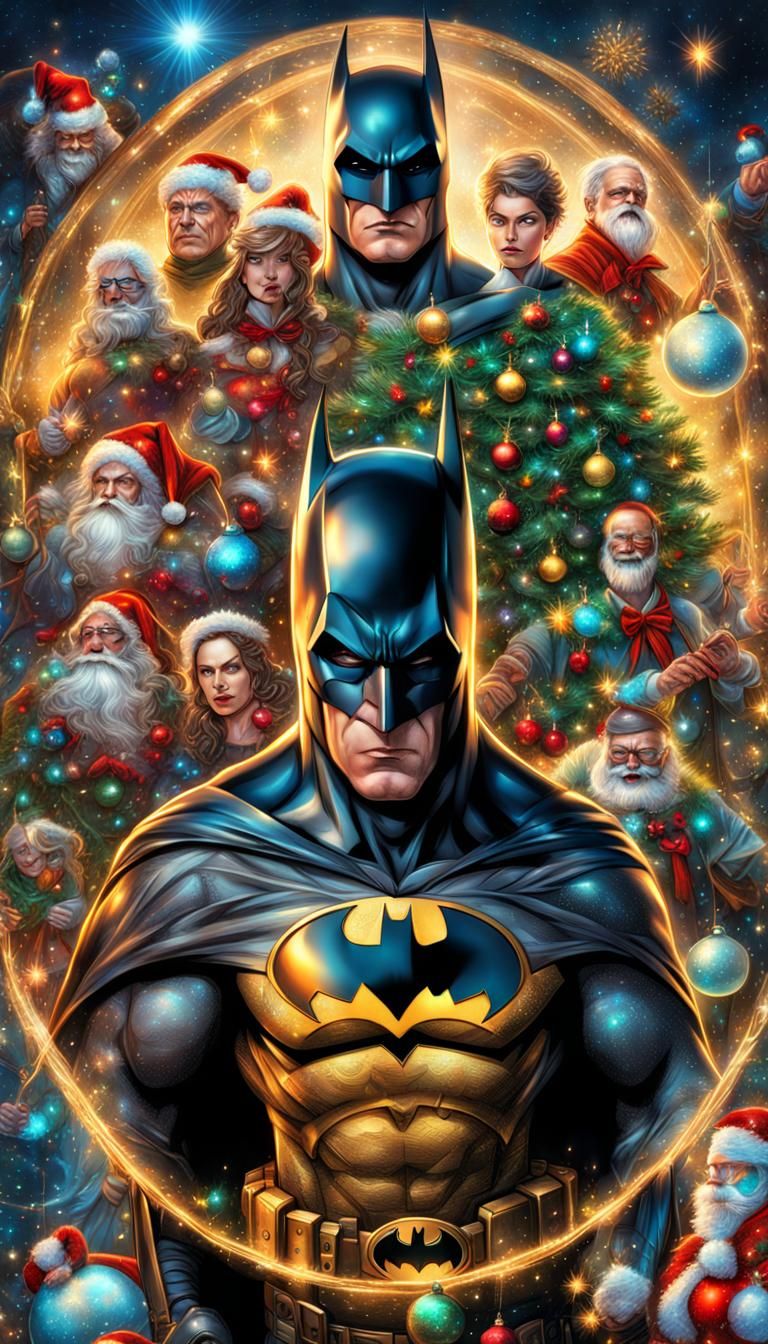 Batman vs Santa - AI Generated Artwork - NightCafe Creator