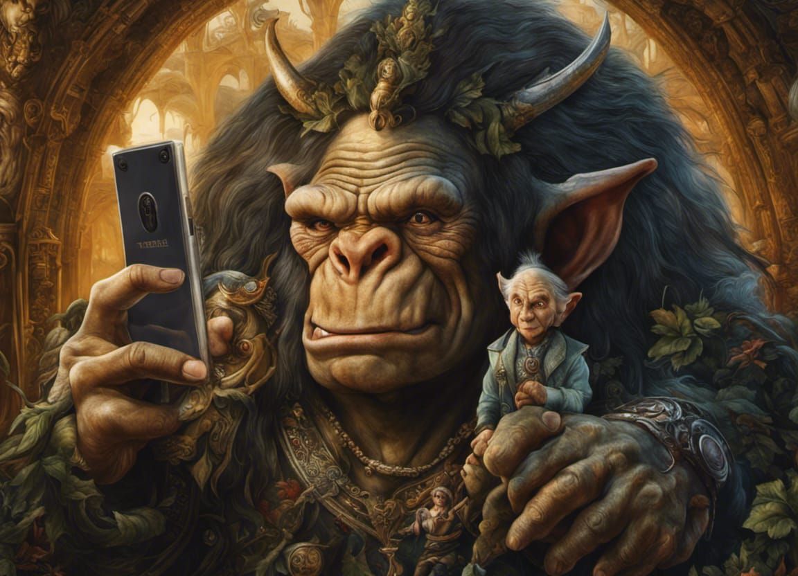 Troll selfie - AI Generated Artwork - NightCafe Creator