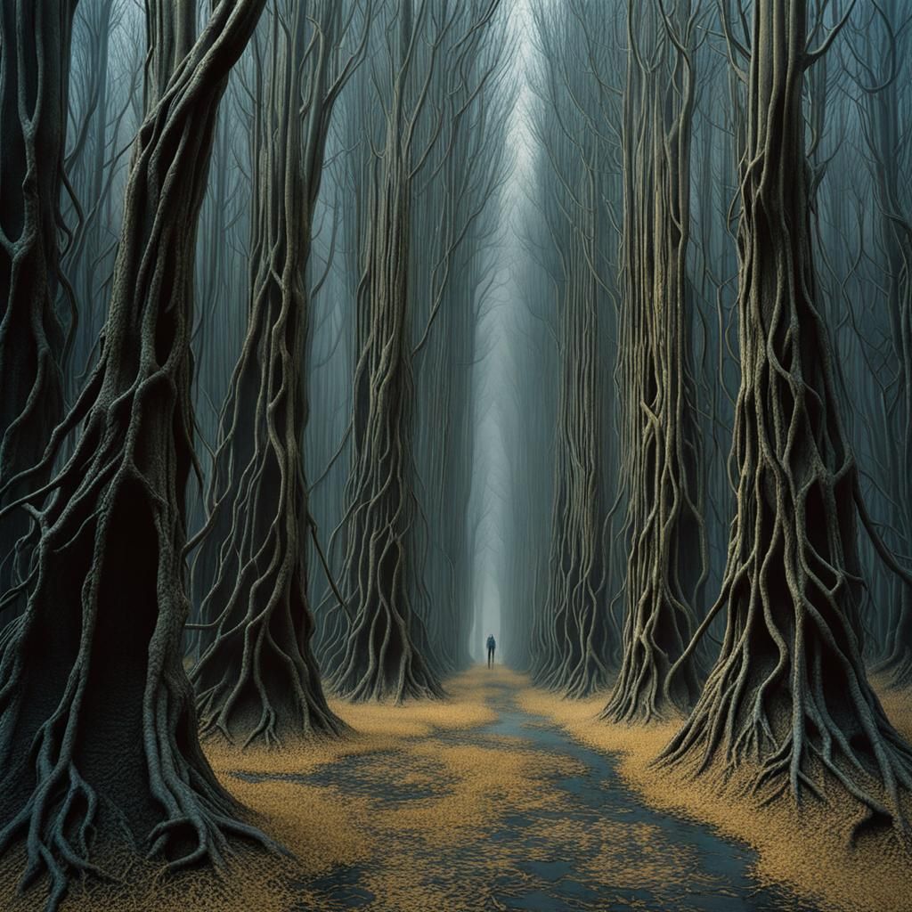 Abyssal Forest - AI Generated Artwork - NightCafe Creator