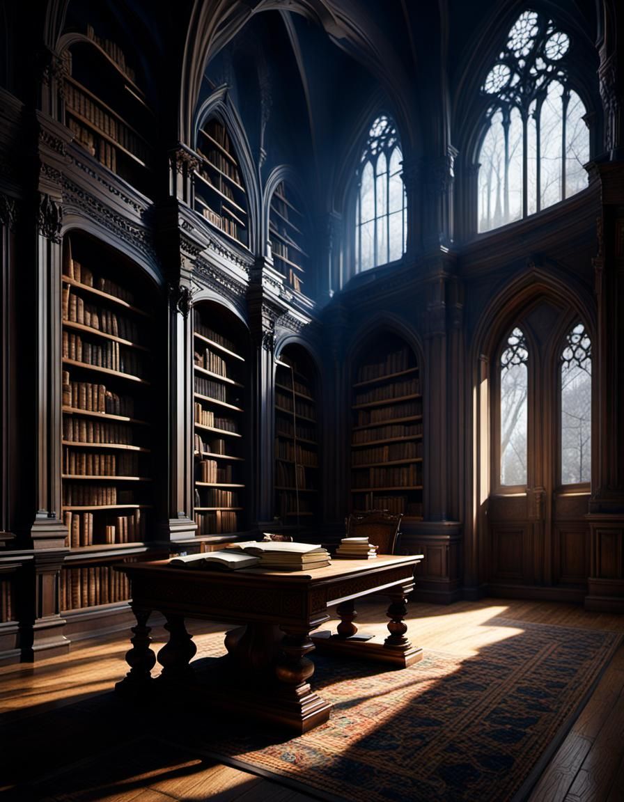 Library - AI Generated Artwork - NightCafe Creator