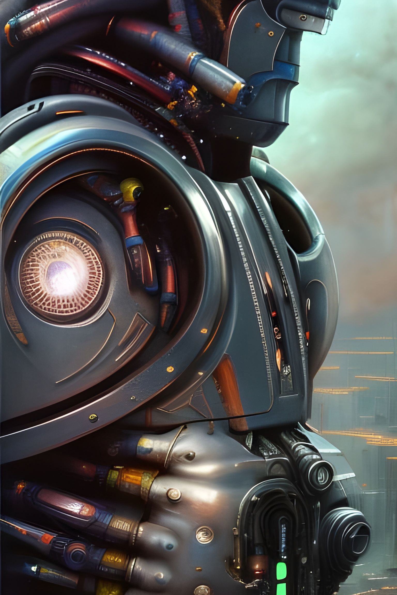 Core robot - AI Generated Artwork - NightCafe Creator