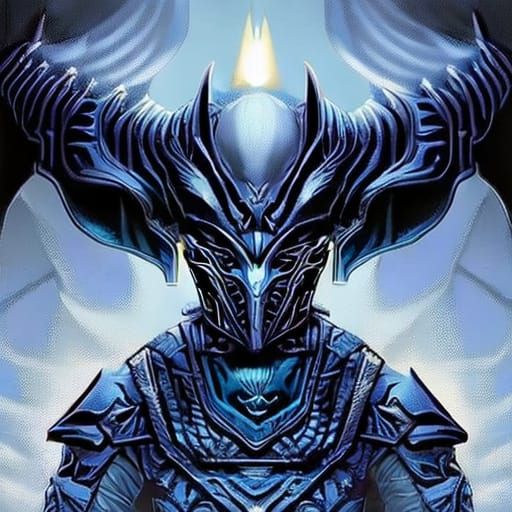 scary blue alien armored warrior, Mark Brooks and Dan Mumford, comic ...