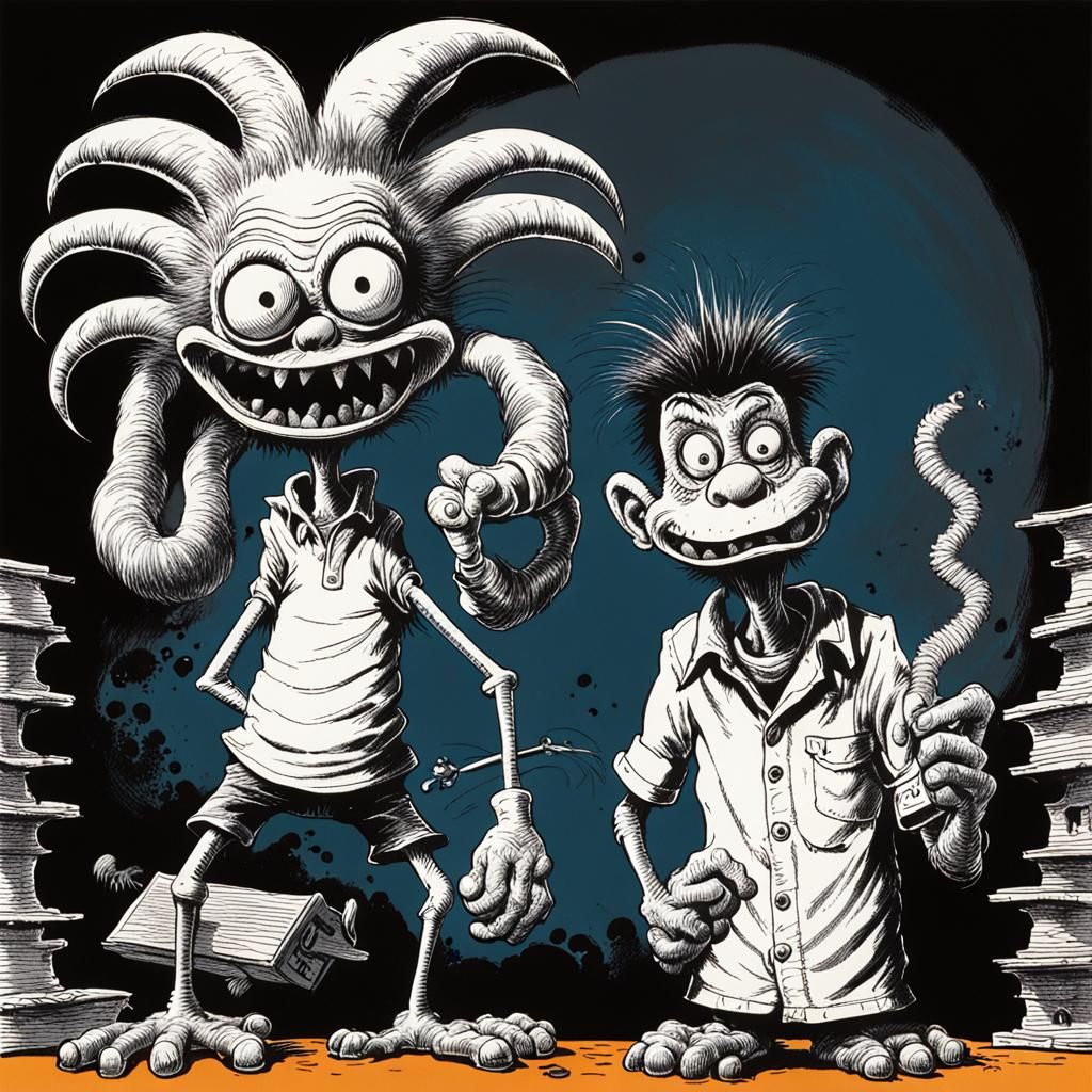 Freaky friends - AI Generated Artwork - NightCafe Creator