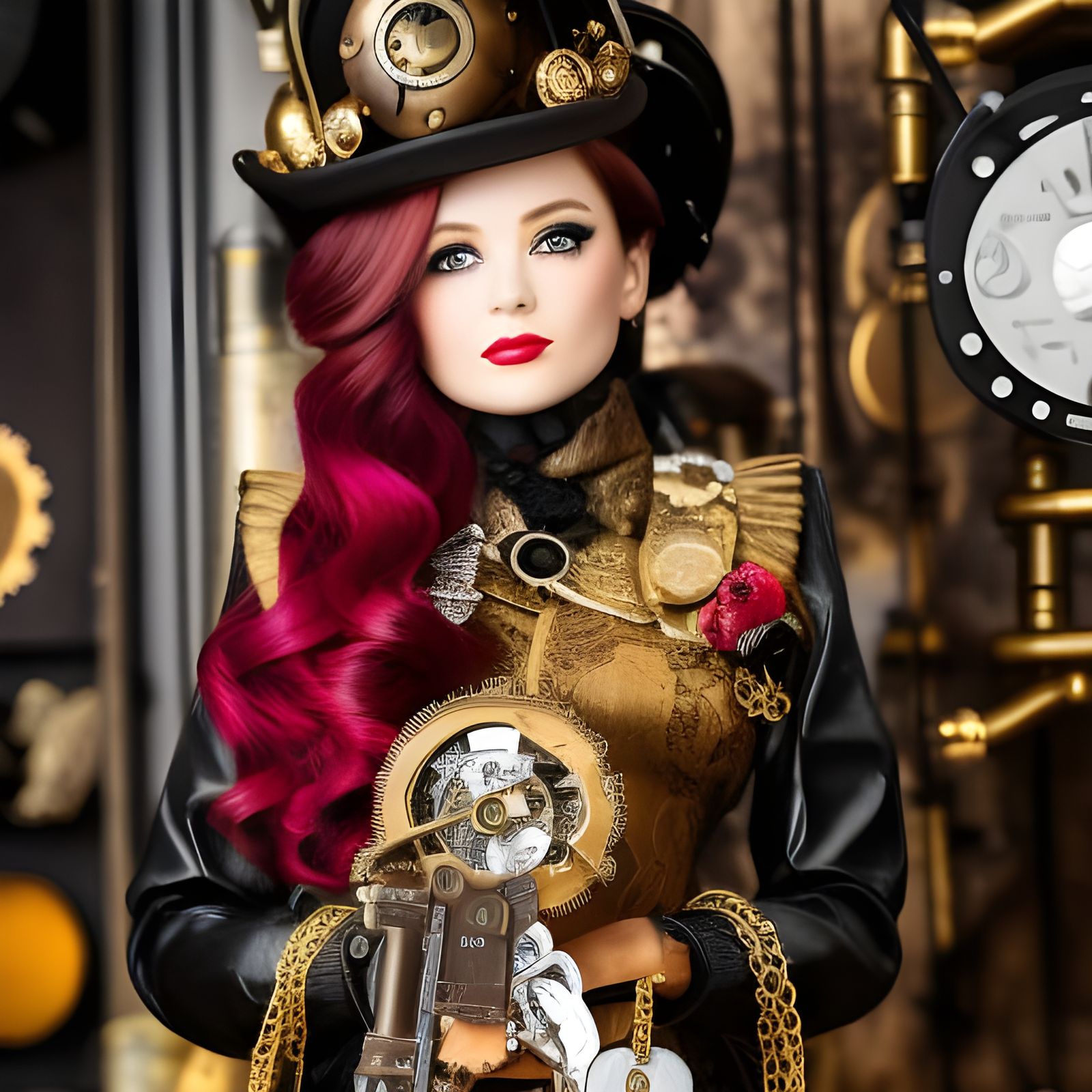 Steampunk Serious - AI Generated Artwork - NightCafe Creator