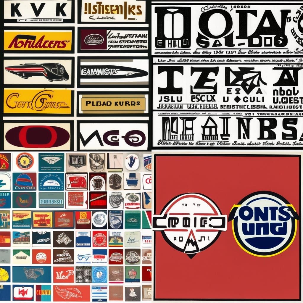 1960s logos - AI Generated Artwork - NightCafe Creator