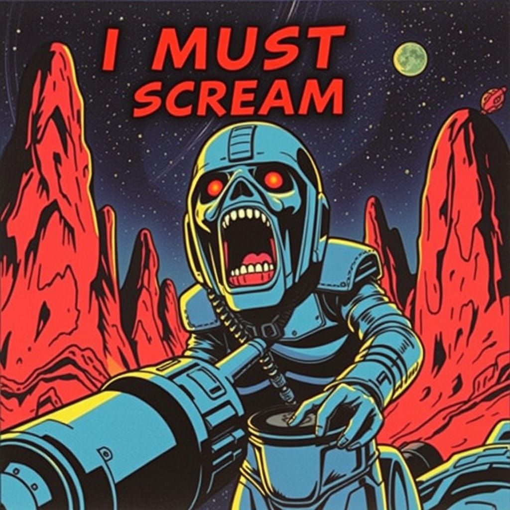 Gritty 70's Sci-Fi Epic in Pulp Comic Style - AI Art