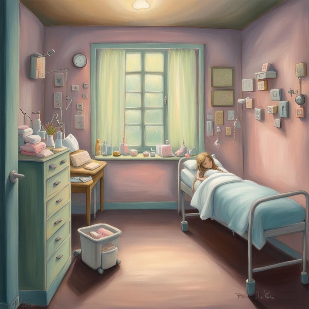 Soft pastel hospital room - AI Generated Artwork - NightCafe Creator