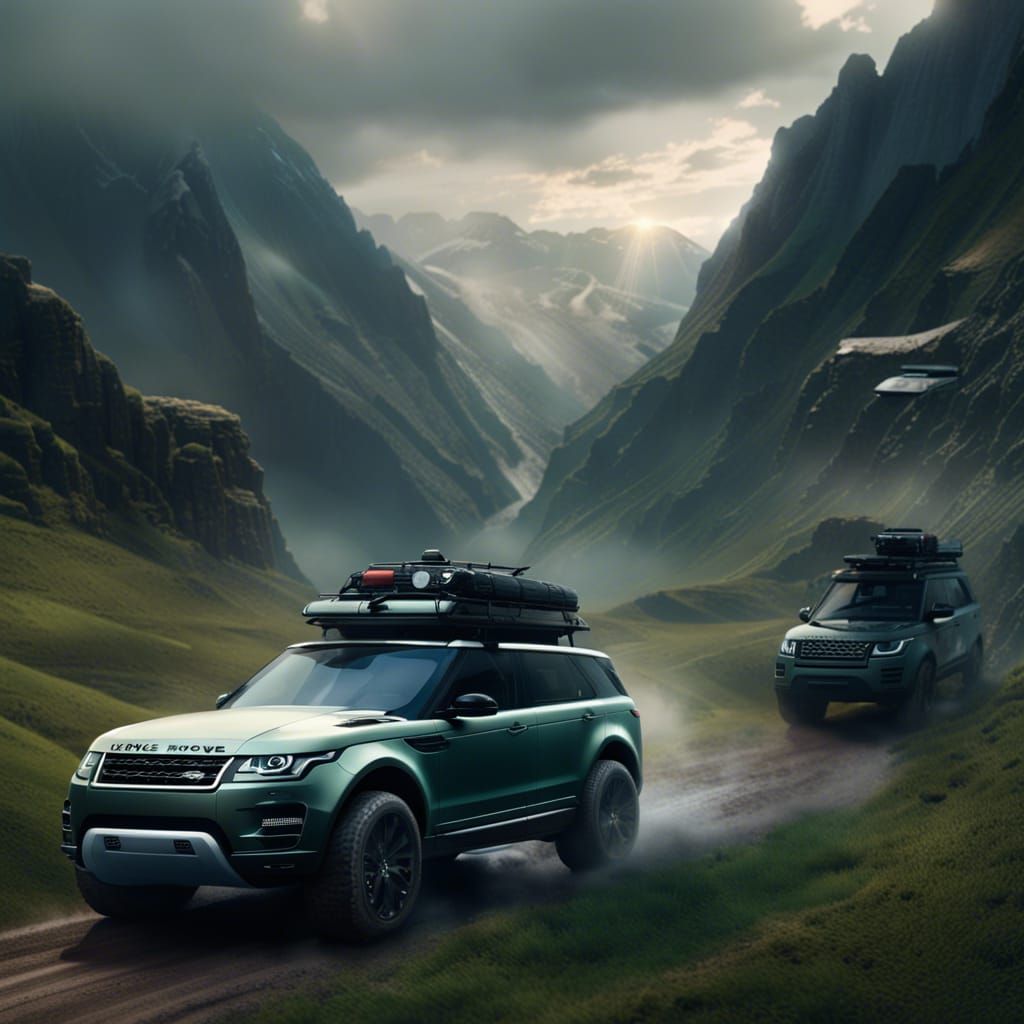 crazy suv, ladhakh, land rover, epic mountain, greenery, neture, hyper ...