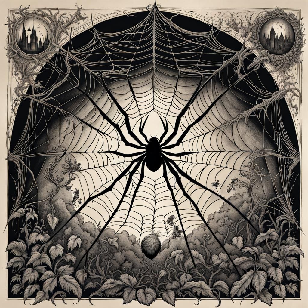Step into my lair said the spider... - AI Generated Artwork - NightCafe ...