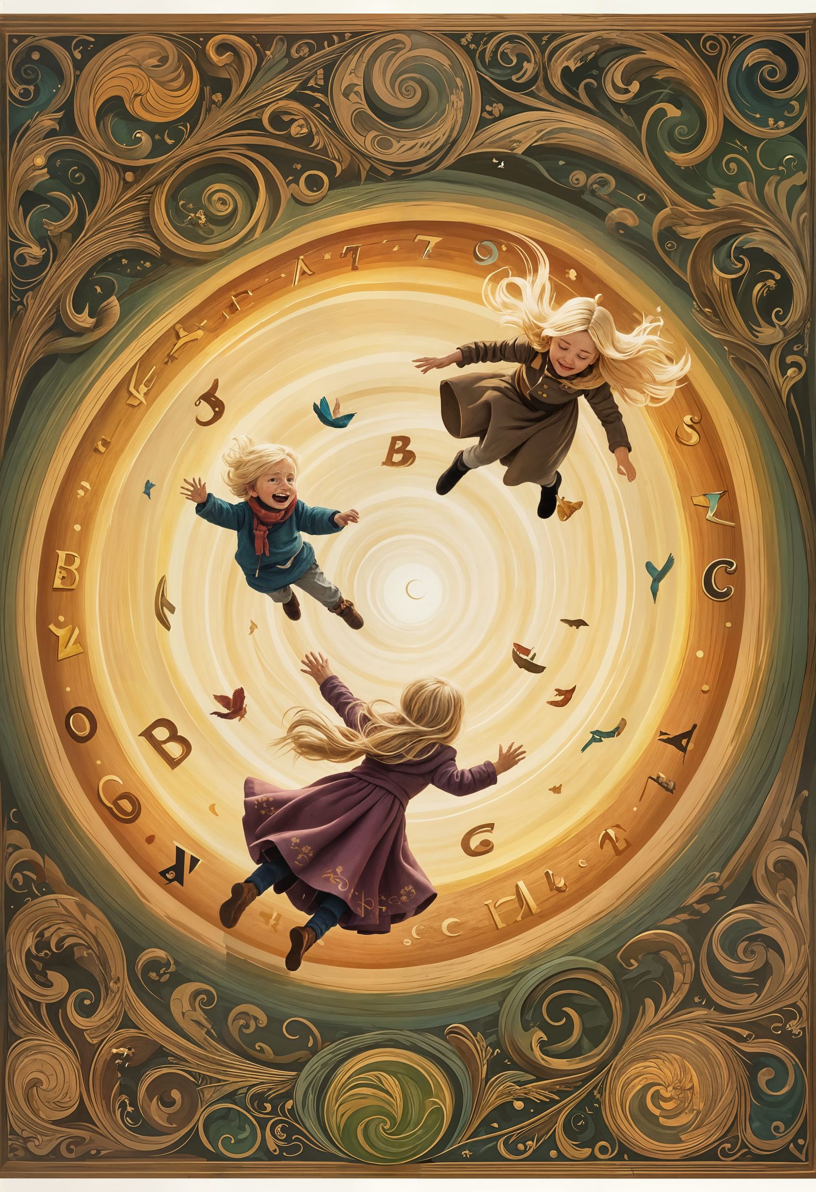 Falling into the alphabet vortex - Dreamy Vortex Adventure i...