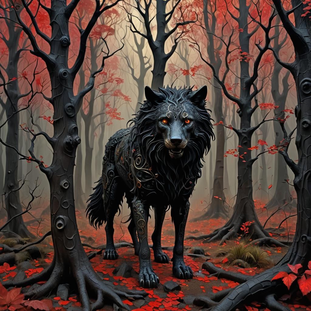 He-Wolf - AI Generated Artwork - NightCafe Creator
