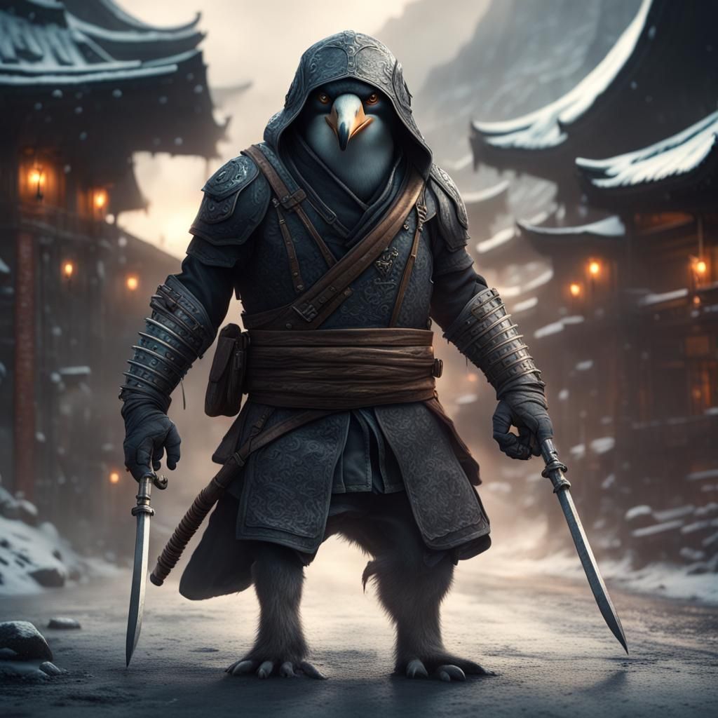 Rogue Ninja Penguin - AI Generated Artwork - NightCafe Creator