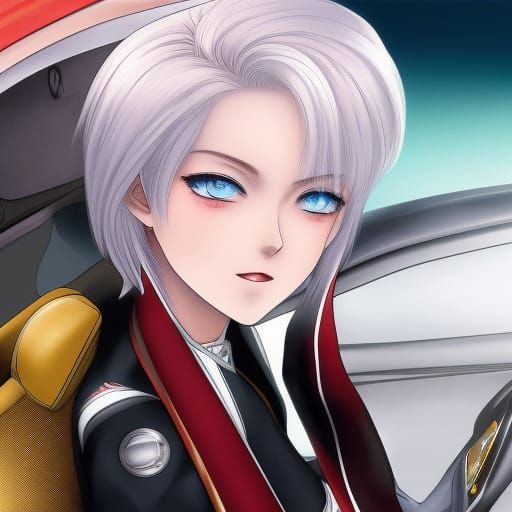 edelgard driving a car (K_DPM_2) - AI Generated Artwork - NightCafe Creator