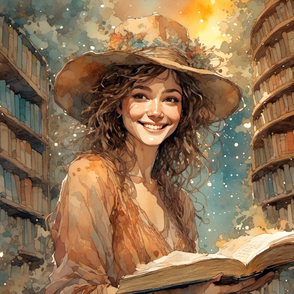 Bookworm - AI Generated Artwork - NightCafe Creator