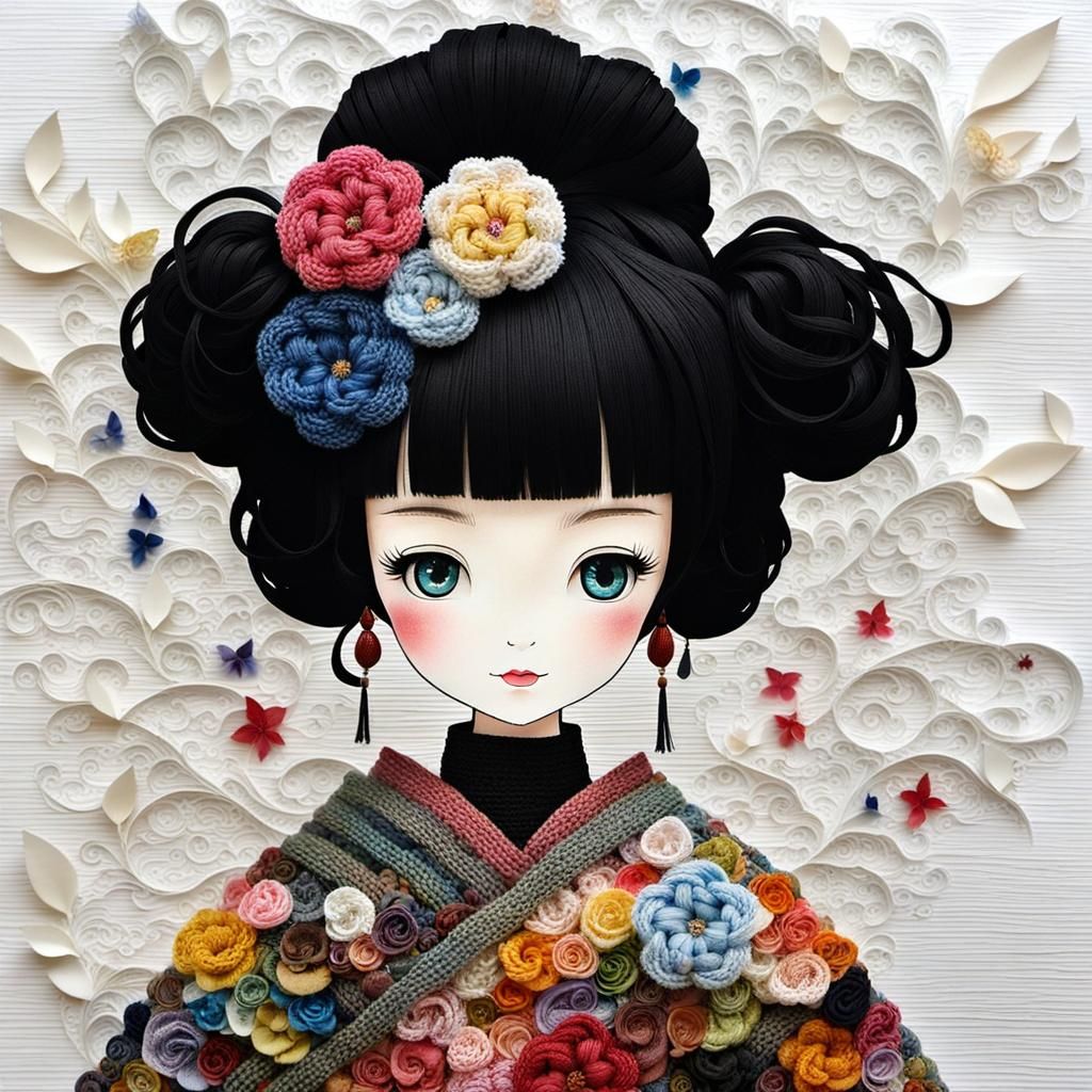 The princess of recycled paper، Princess made of ink papers, a creative ...