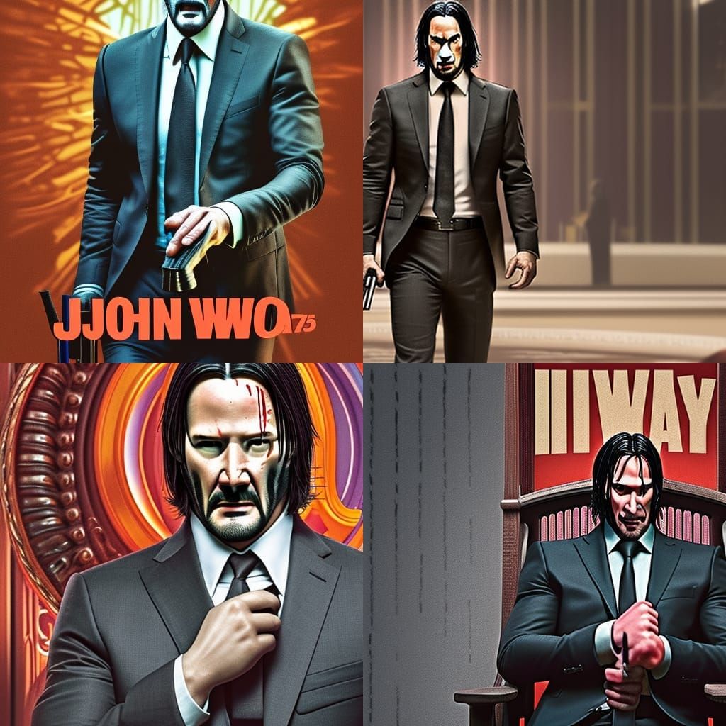 Pixar's John Wick - AI Generated Artwork - NightCafe Creator