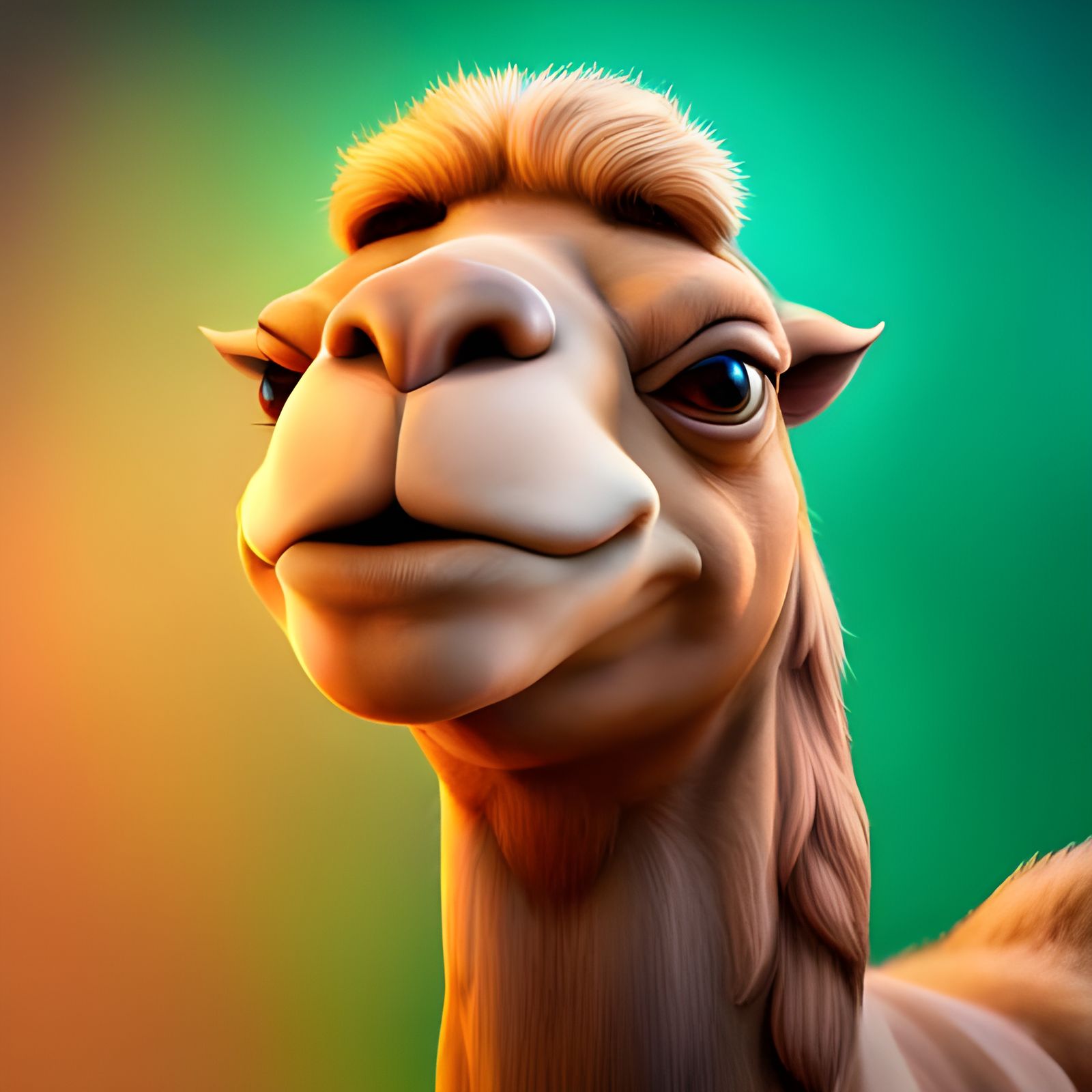 Smiling Camel - AI Generated Artwork - NightCafe Creator