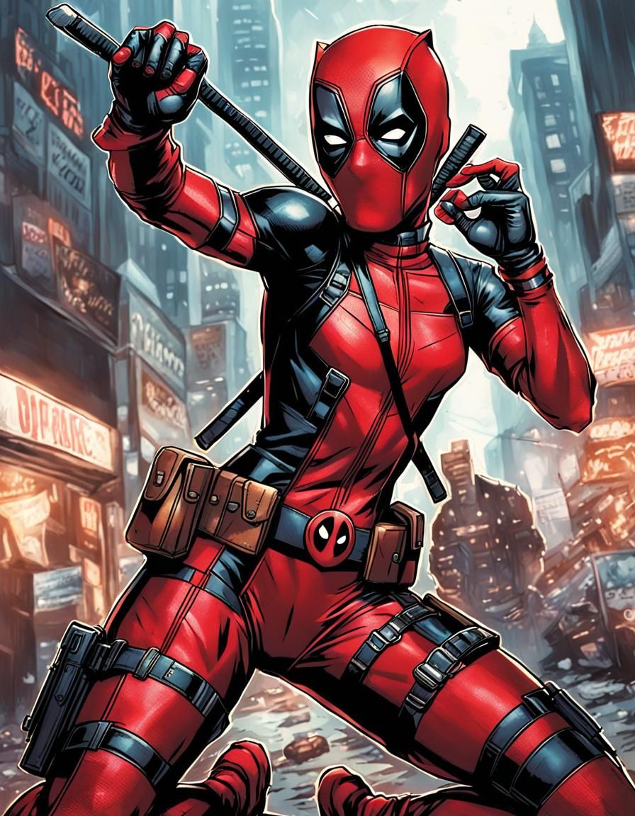 Girl Deadpool 3 - AI Generated Artwork - NightCafe Creator