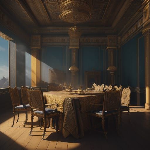 Ancient Egyptian Opulence: A Cinematic Masterpiece... - AI Art