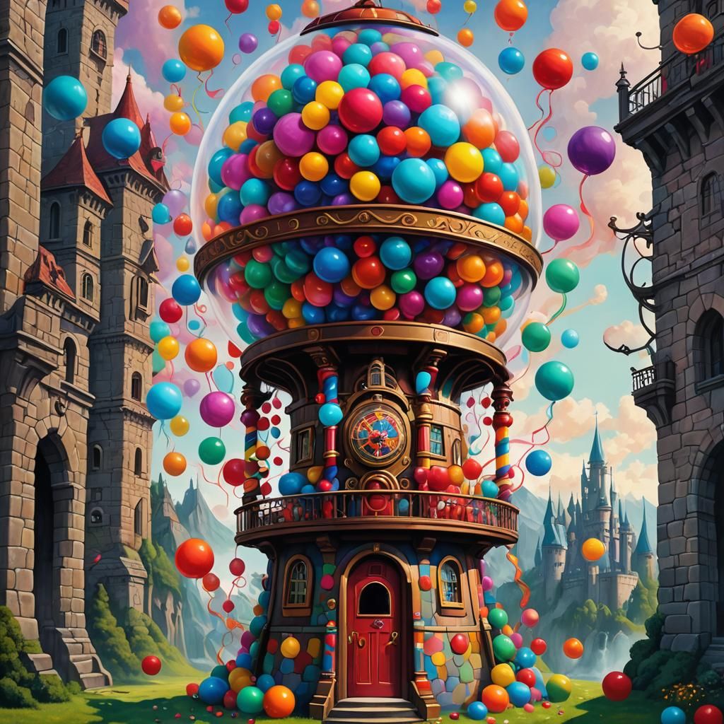 Gumball Castle - AI Generated Artwork - NightCafe Creator