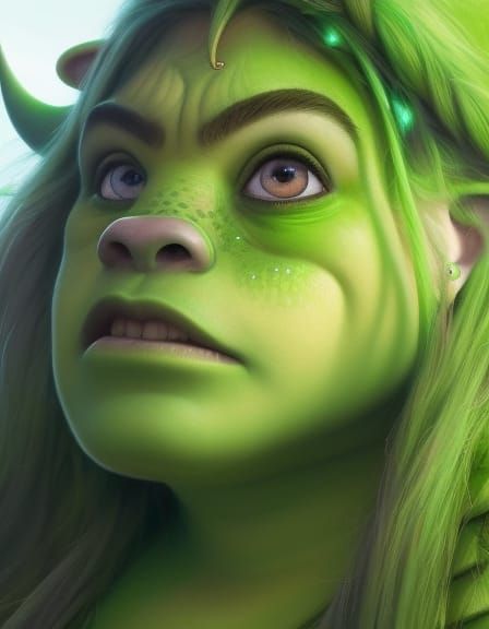 Ogre Girl - AI Generated Artwork - NightCafe Creator
