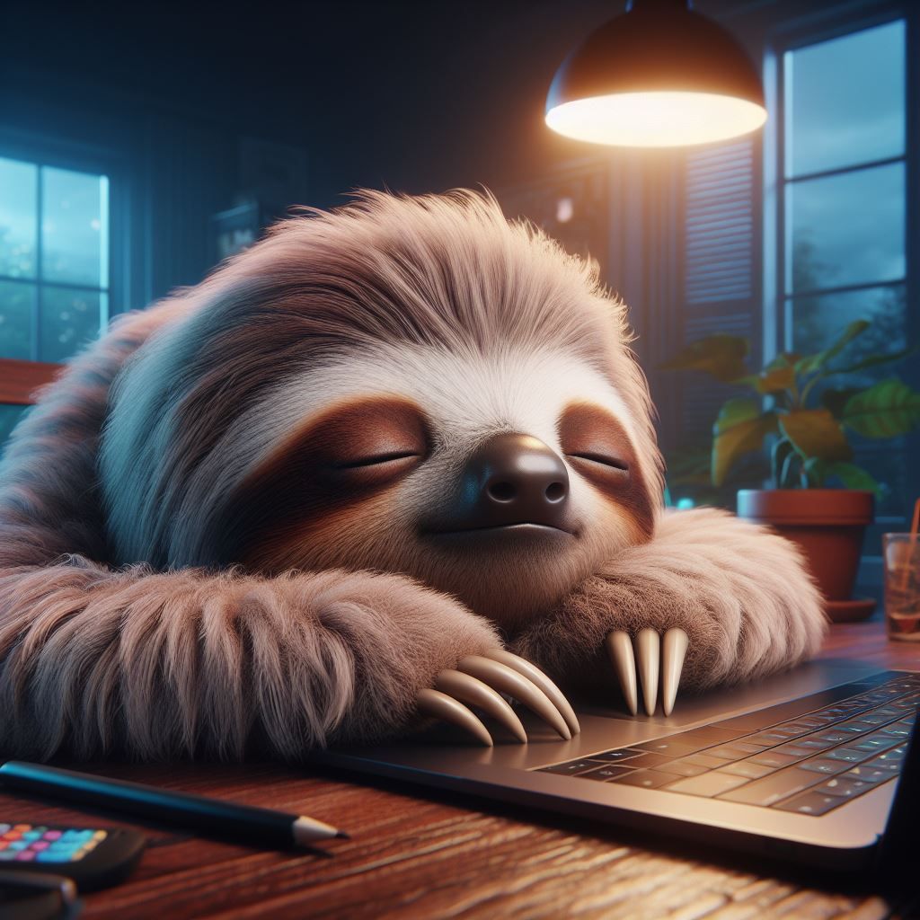 Sleepy sloth - AI Generated Artwork - NightCafe Creator