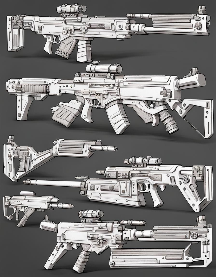 Flesh punk assault rifle - AI Generated Artwork - NightCafe Creator