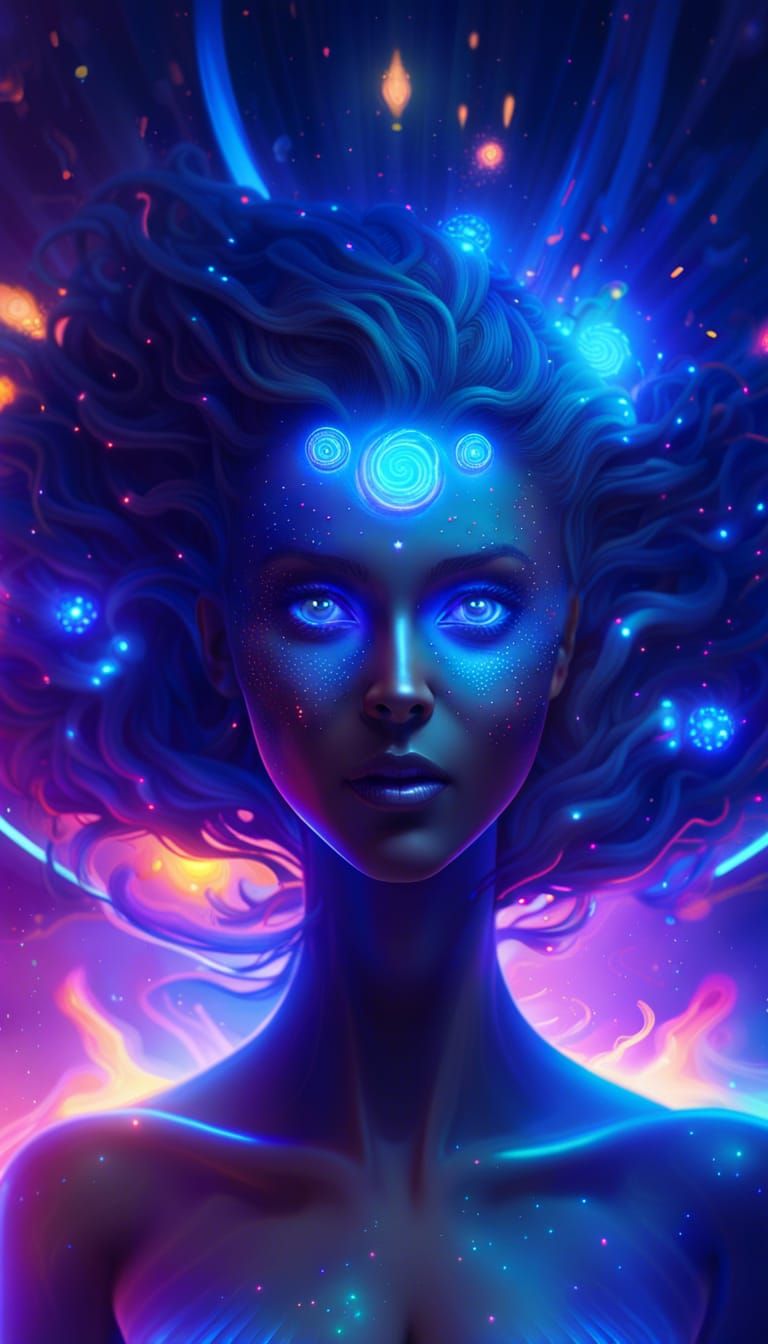 Space Goddess - AI Generated Artwork - NightCafe Creator