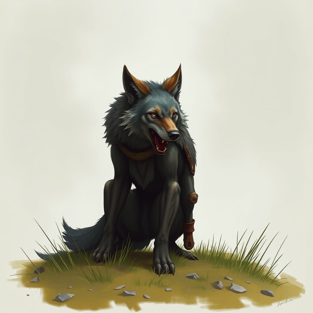 hybrid jackal dire wolf - Hybrid Jackal Dire Wolf Digital Re...