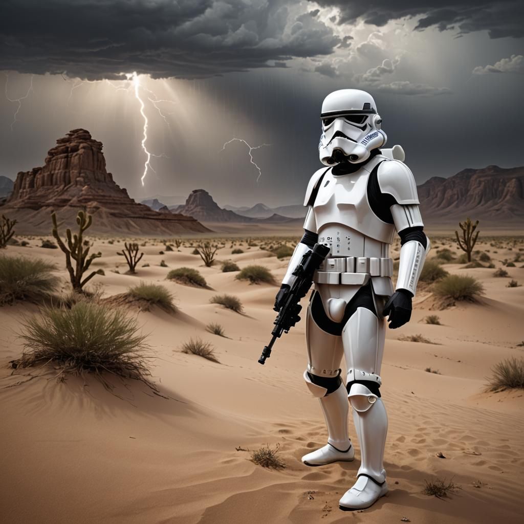Desert Trooper - AI Generated Artwork - NightCafe Creator