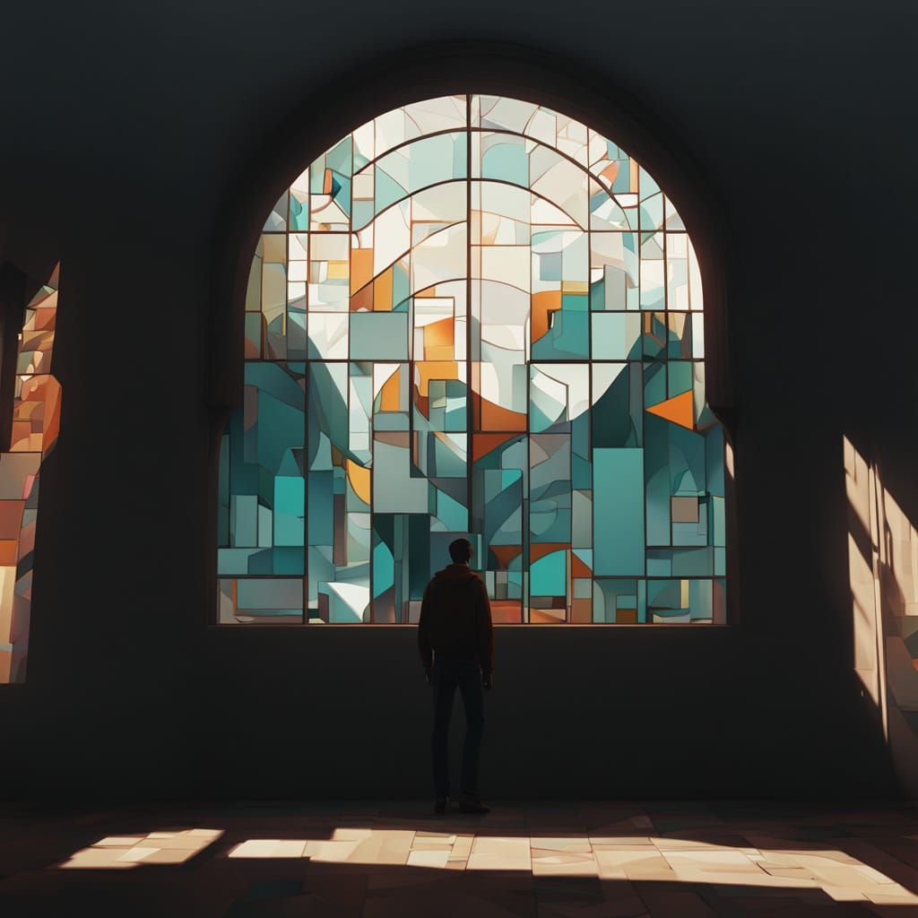 ein kleines Fenster - Ethereal Window in Triadic Colors