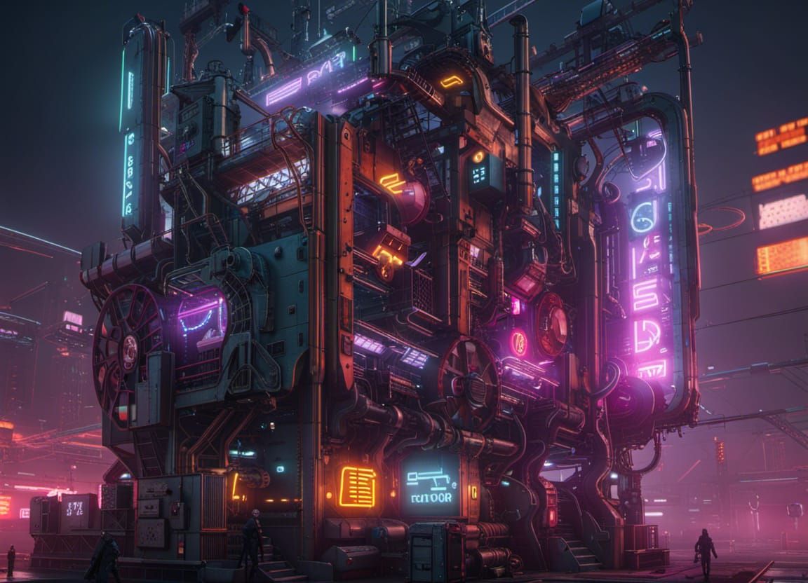 ChromaTech Industries - AI Generated Artwork - NightCafe Creator