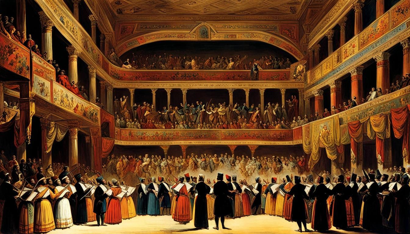 First performance of the opera Aïda by Giuseppe Verdi on December 24 ...