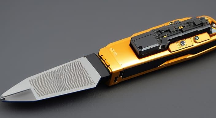a micro-tech switch-blade - AI Generated Artwork - NightCafe Creator