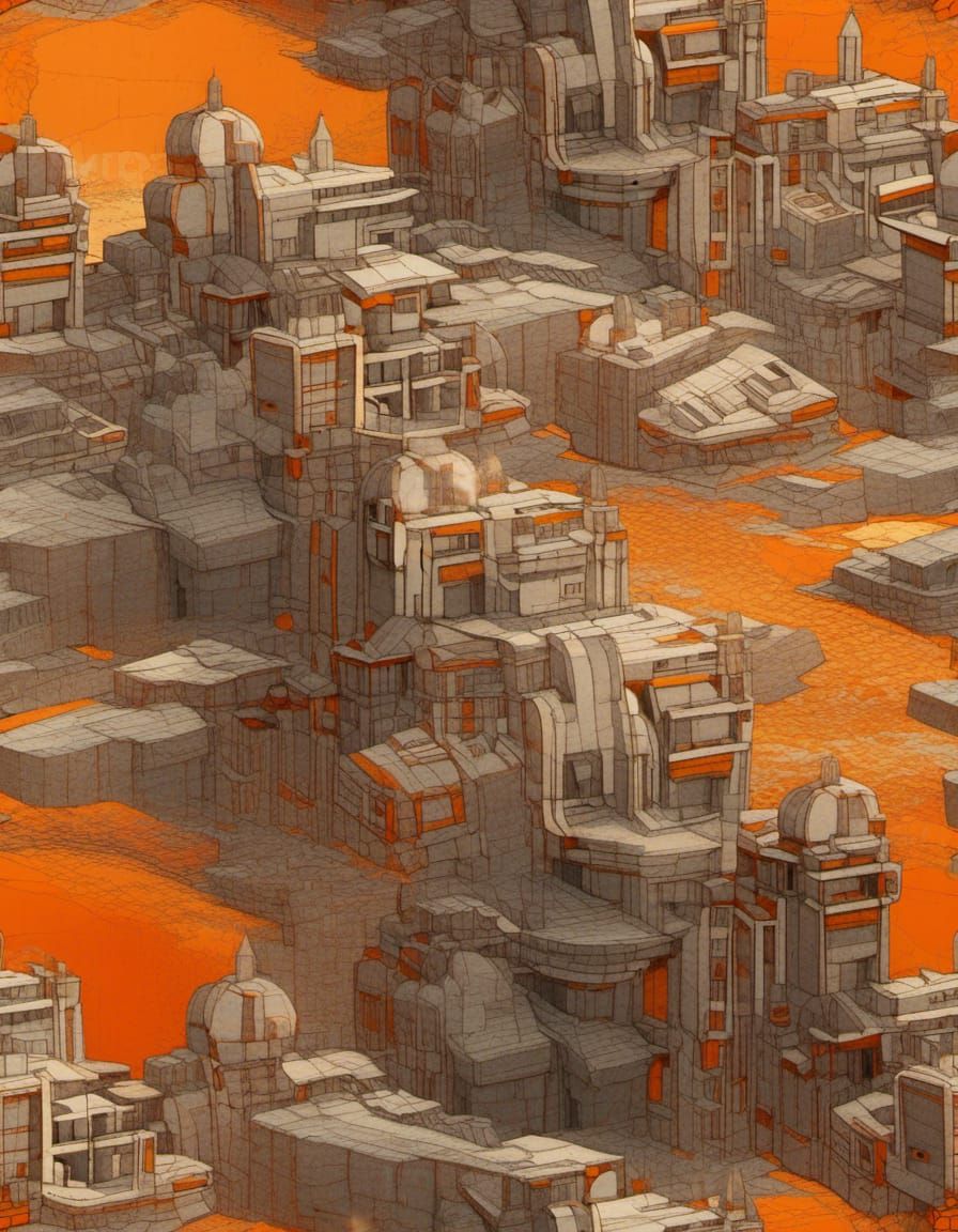 Sandstorm City - AI Generated Artwork - NightCafe Creator