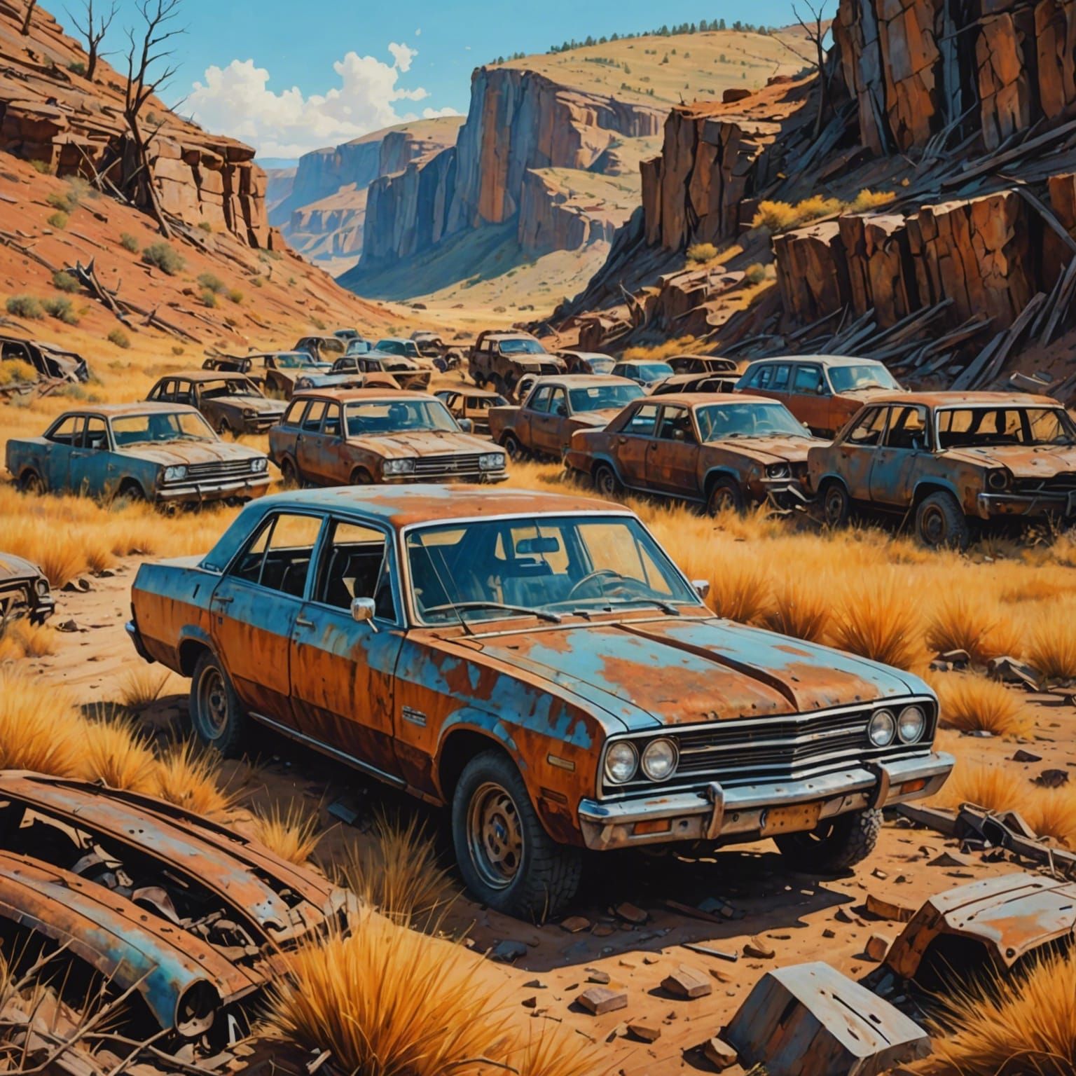 Rust in Pieces - AI Generated Artwork - NightCafe Creator