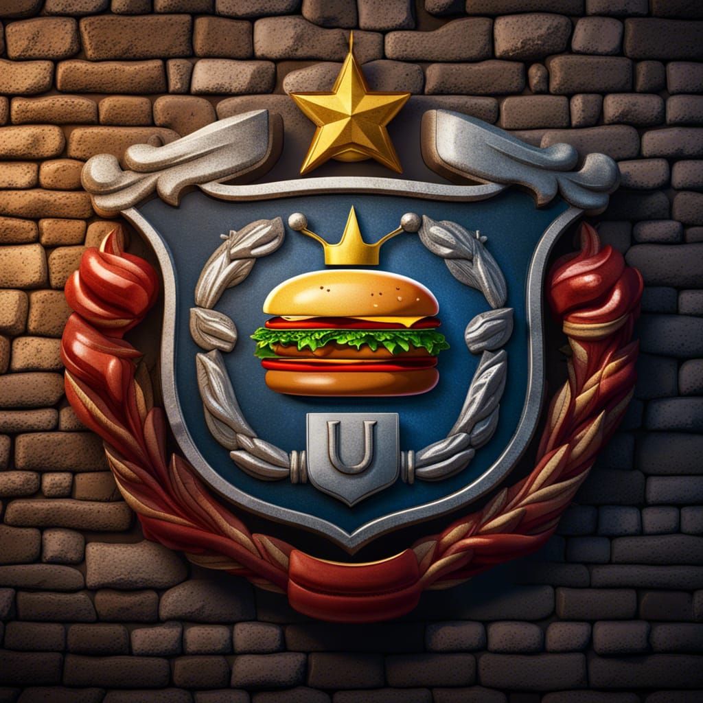 Burger badge - AI Generated Artwork - NightCafe Creator