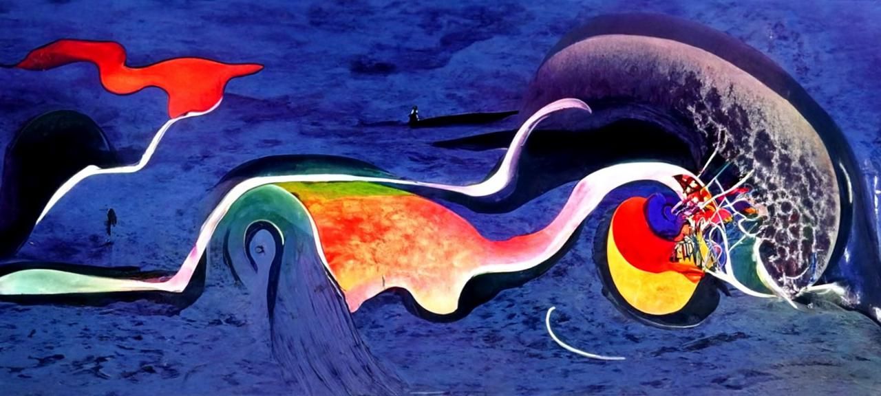 the waves of consciousness roaring inside Moebius Kandinsky - AI ...