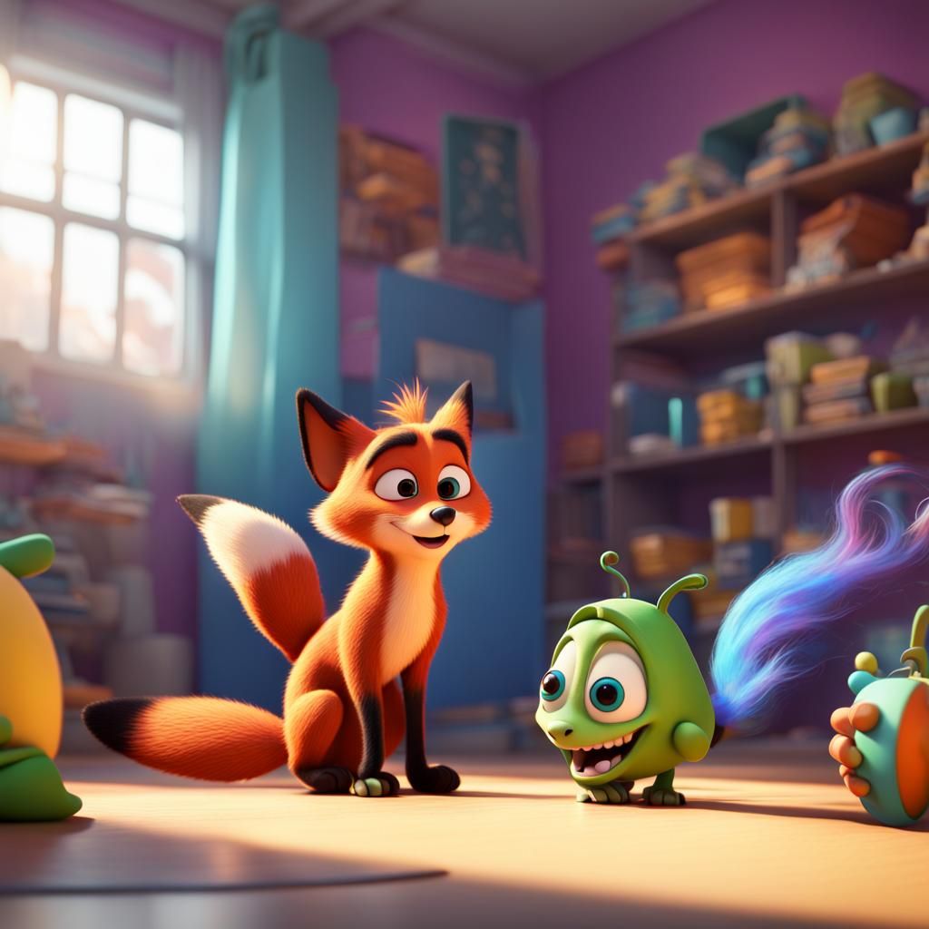 (weird) Disney fox - AI Generated Artwork - NightCafe Creator