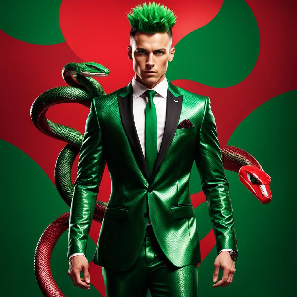Snake Suit - AI Generated Artwork - NightCafe Creator