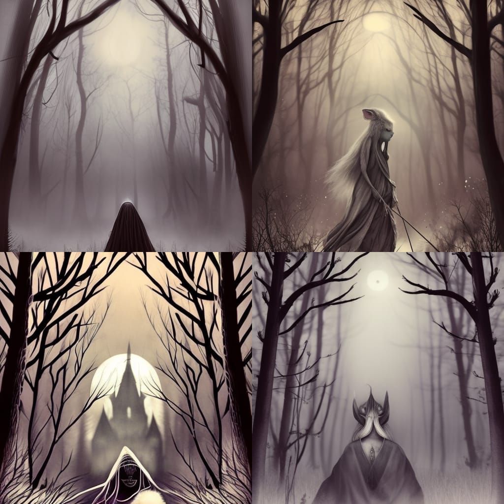 anthro-rabbit-priestess-tends-to-garden-in-moonlit-temple-grounds Yuki ...